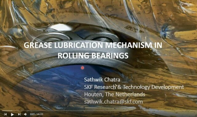 Grease lubrication mechanism in rolling bearings - Evolution